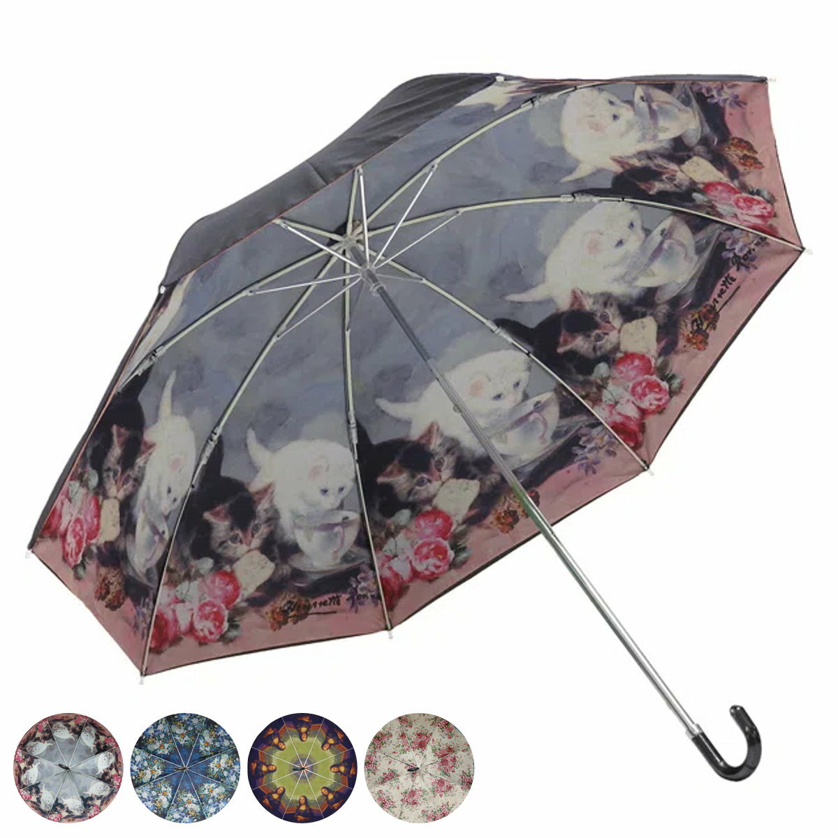 サイズ【8本骨タイプ】収納時：長さ約37cm使用時：約 直径85×長さ73（cm）親骨の長さ：約49cm重量約 230g内容量1本付属品：収納袋材質傘生地の組成：ポリエステルポンジー100％（二重張り）ハンドル：PUリブ：グラスファイバー、...