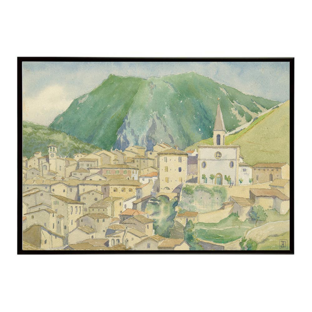 【作品名】A Town in the Abruzzi 【このポスターについて】アブルッツィの町を描いた作品です。山岳地帯の中に佇む町の静かな風景が魅力的です。詳細は不明ですが、魅力的な風景が描かれています。【EFPIのポスターについて】 ポ...