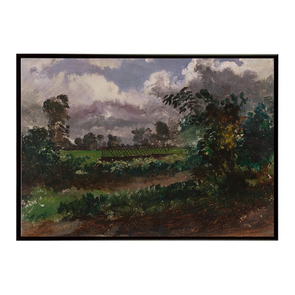 【作品名】A View across the Artist’s Garden from his House at Exmouth Devonshire 【このポスターについて】デヴォンシャーのエクセマウスにある画家の家から見た庭の風景を描い...