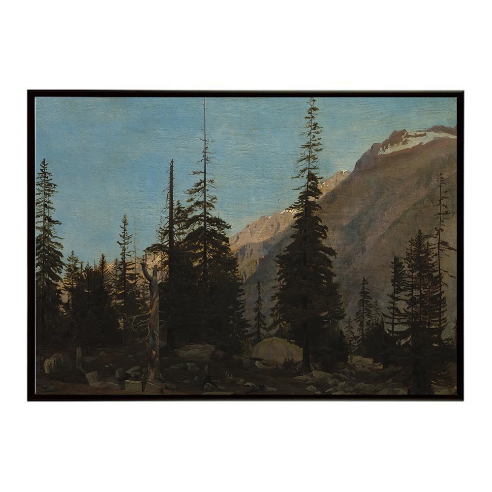 【作品名】Alpine Landscape The Handegg Switzerland 【このポスターについて】スイスのハンデッグを描いたアルプスの風景です。雄大な山々とその周囲の自然が描かれています。詳細は不明ですが、魅力的な風景が描...