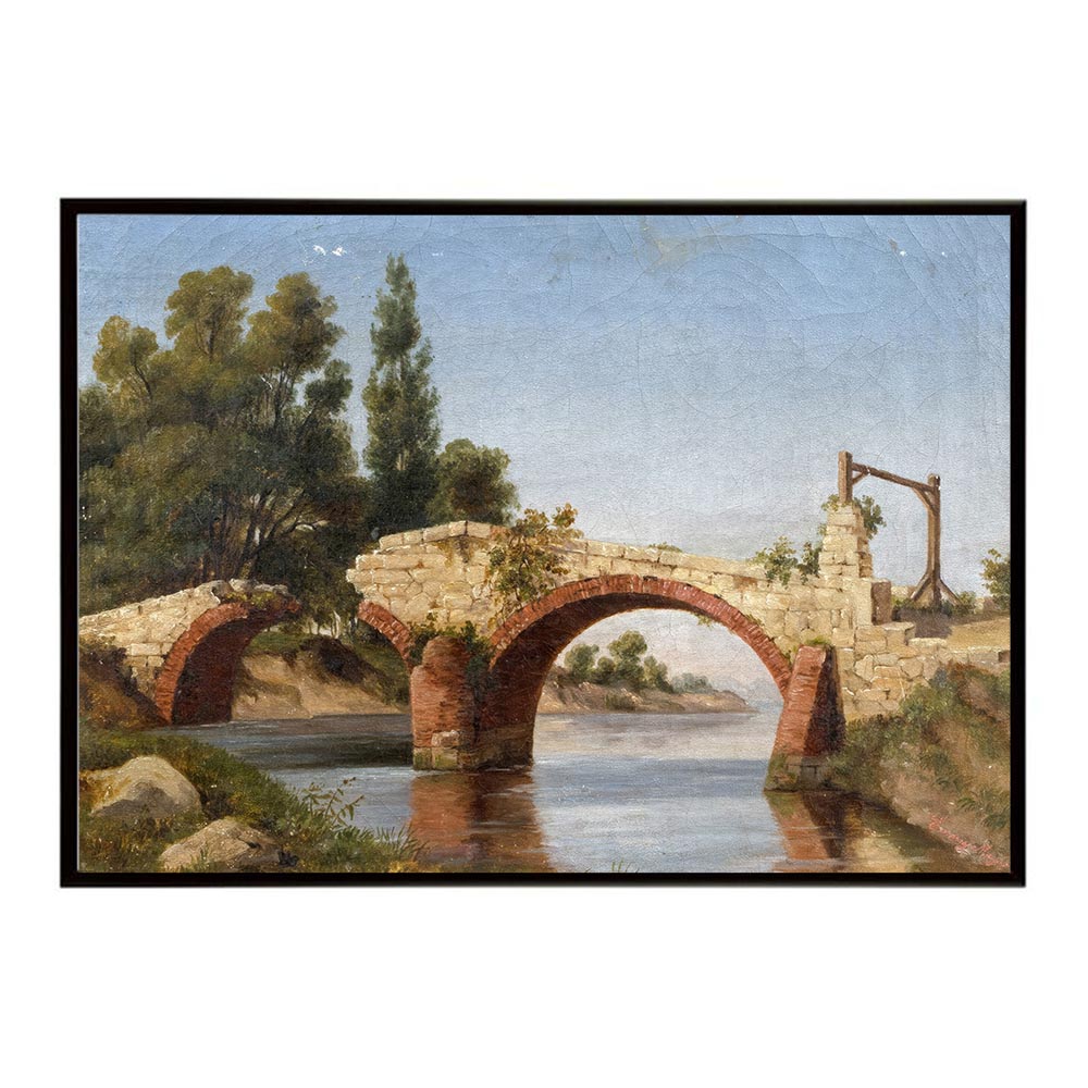 【作品名】Alte Steinbrucke 【このポスターについて】古い石橋の風景を描いた作品です。歴史を感じさせる橋とその周囲の風景が描かれています。詳細は不明ですが、魅力的な風景が描かれています。【EFPIのポスターについて】 ポスター...