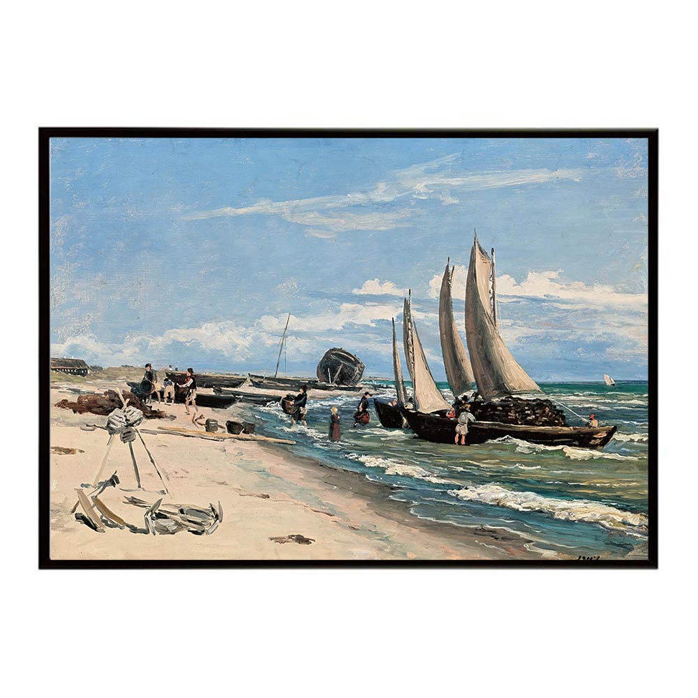 【作品名】Beach at Skagen Vesterby 【このポスターについて】スカーゲン・ヴェステルビーのビーチを描いた作品です。広がる海と砂浜が美しい風景です。【EFPIのポスターについて】 ポスター専門店の提案力が自慢です。取扱数...