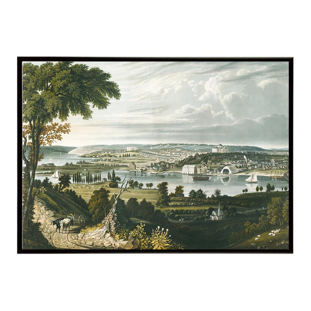 【作品名】City of Washington from beyond the Navy Yard【このポスターについて】海軍造船所の向こうから見たワシントン市を描いた作品です。都市の広がりとその歴史が感じられます。【EFPIのポスターにつ...