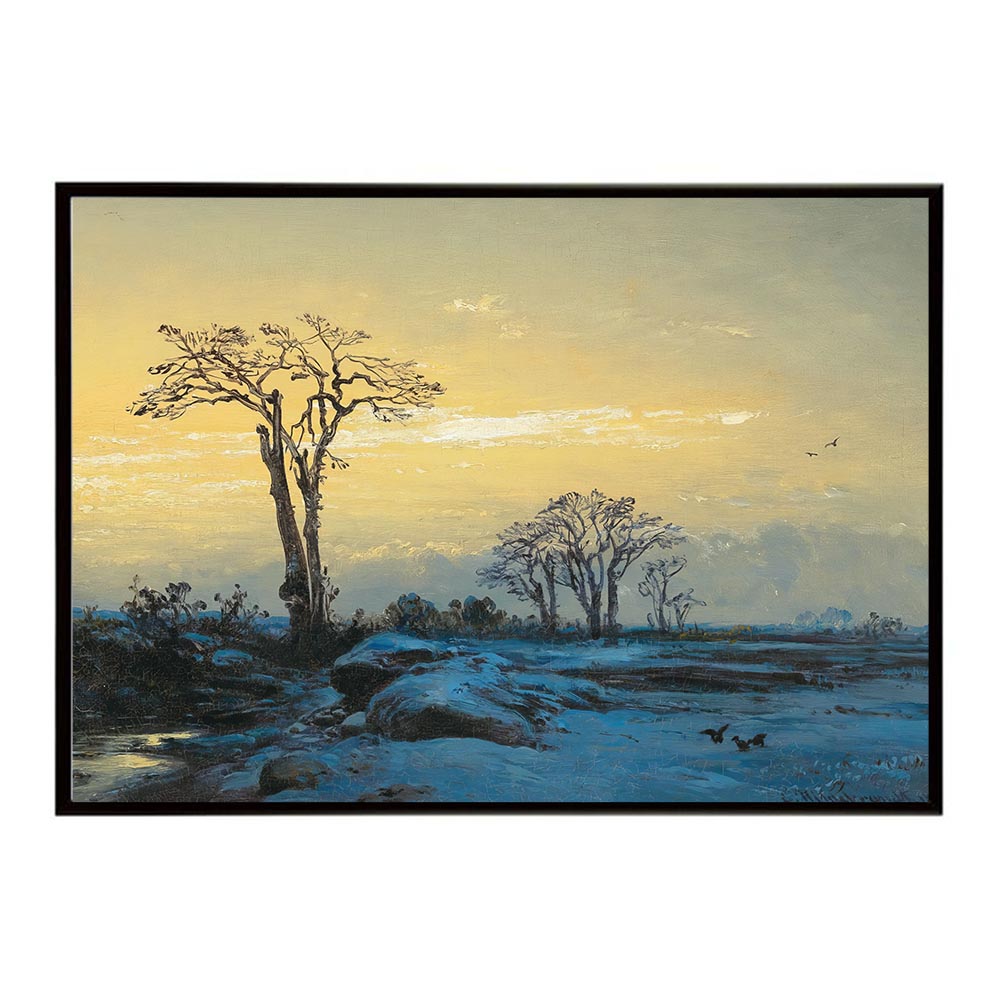 【作品名】Crows in an Open Winter Landscape【このポスターについて】冬の広がる風景にいるカラスを描いた作品です。自然の静けさと動物の存在が感じられます。【EFPIのポスターについて】 ポスター専門店の提案力が...