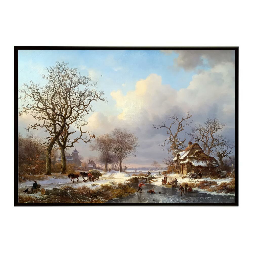 【作品名】Dutch Winter Landscape with Skaters【このポスターについて】スケートをする人々がいるオランダの冬の風景を描いた作品です。冬の寒さと人々の楽しみが感じられます。【EFPIのポスターについて】 ポスタ...