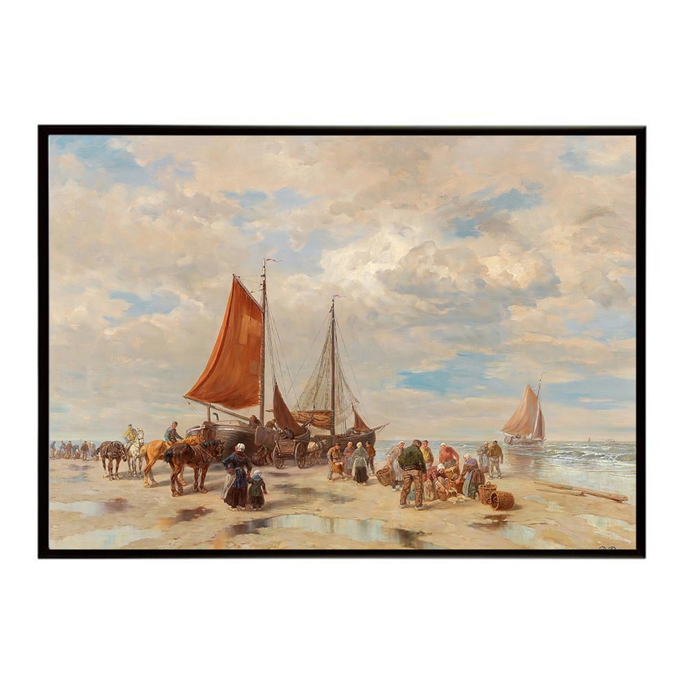 【作品名】Fishermen On The Beach【このポスターについて】ビーチでの漁師たちを描いた作品です。海と人々の生活が調和しています。【EFPIのポスターについて】 ポスター専門店の提案力が自慢です。取扱数は業界一を目指していま...