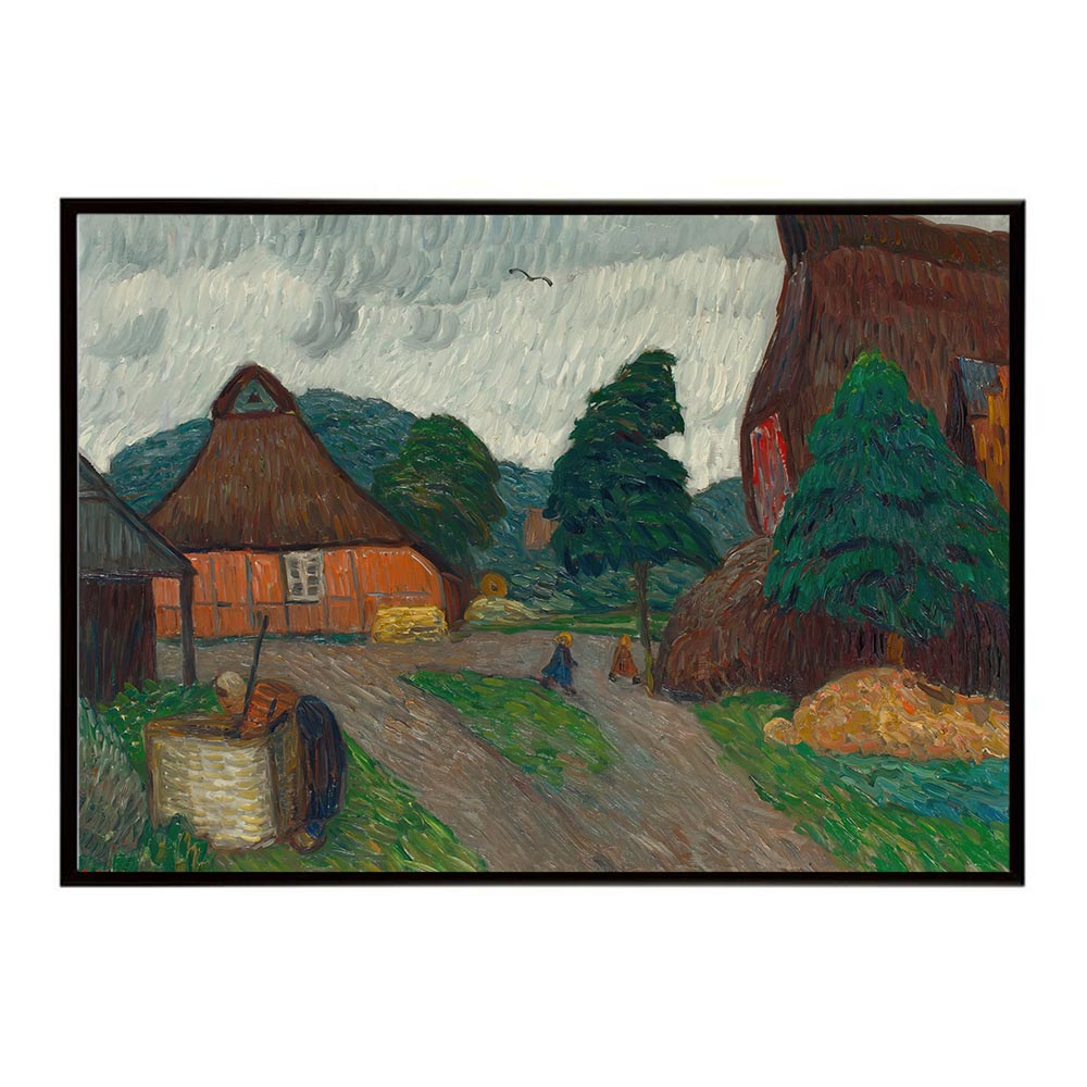 【作品名】Fruhjahrsabendsonne in der Bredenau (Banehrs Hof)【このポスターについて】ブレーデナウの春の夕日を描いた作品です。季節の移ろいと自然の美しさが広がります。【EFPIのポスターについて...