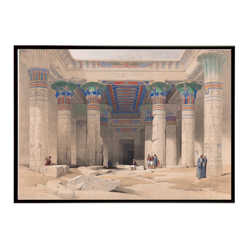 【作品名】Grand portico of the Temple of Phila Nubia.【このポスターについて】ヌビアのフィラ神殿の大ポルチコを描いた作品です。古代エジプトの歴史とその建築の壮麗さが感じられます。【EFPIのポスター...