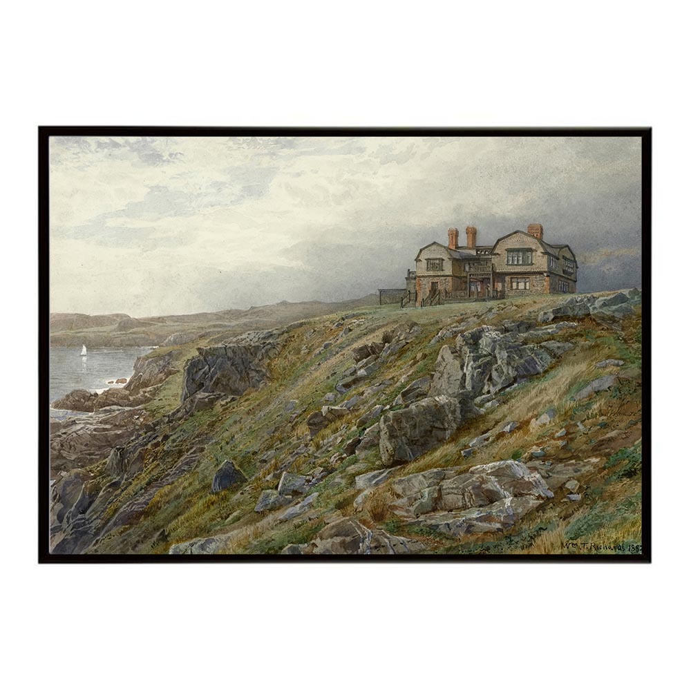 【作品名】Graycliff the Artist’s Home Newport Rhode Island【このポスターについて】ロードアイランド州ニューポートのアーティストの家、グレイクリフを描いた作品です。歴史と美しい海の景観が調和して...