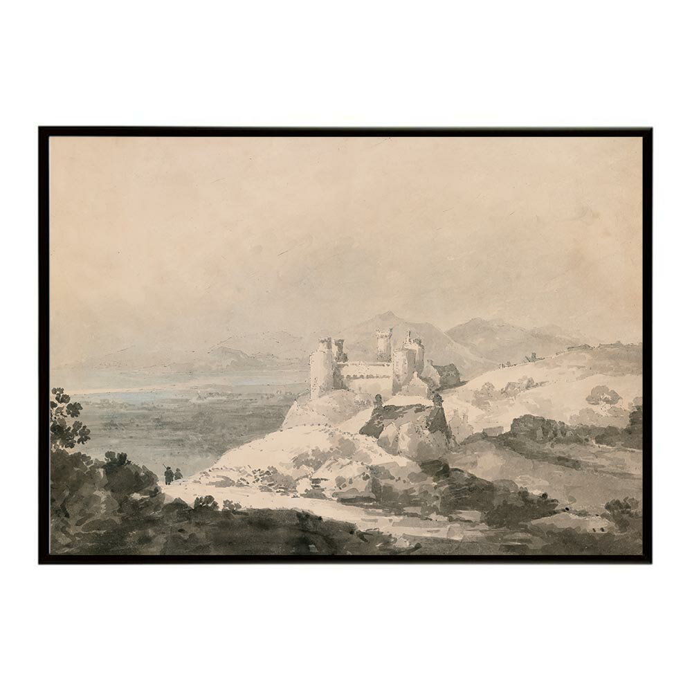 【作品名】Harlech Castle Wales from the South【このポスターについて】南側から見たウェールズのハールレック城を描いた作品です。壮麗な城とその周囲の風景が印象的です。【EFPIのポスターについて】 ポスター専...