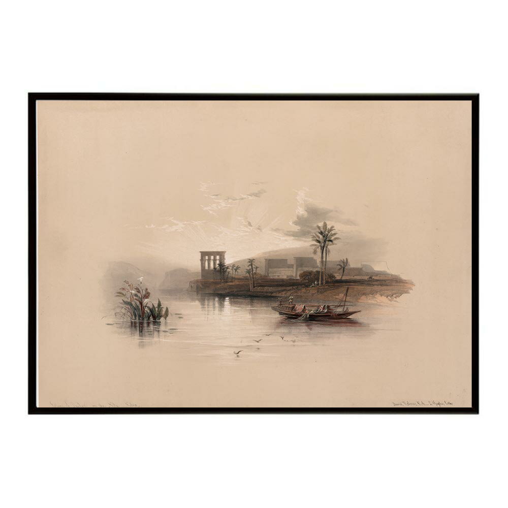 【作品名】Island of Phila on the Nile Nubia.【このポスターについて】ヌビアのナイル川に浮かぶフィラ島を描いた作品です。古代エジプトの遺産とその美しい風景が感じられます。【EFPIのポスターについて】 ポスタ...