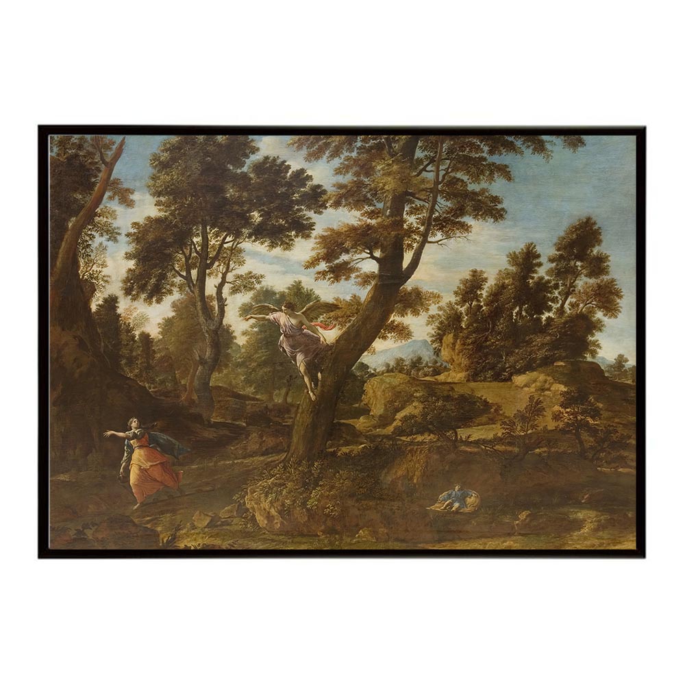 【作品名】Landscape with the Angel Appearing to Hagar and Leading her to the Well【このポスターについて】天使がハガルに現れ、井戸へと導く場面を描いた風景作品です。宗教的...