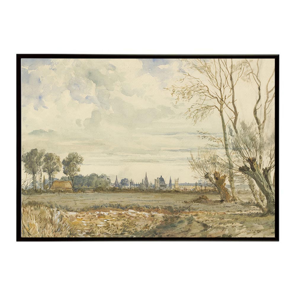 【作品名】Meadows with a Distant View of Oxford【このポスターについて】オックスフォードを遠くに望む草原を描いた作品です。都市と自然の調和が感じられます。【EFPIのポスターについて】 ポスター専門店の提...
