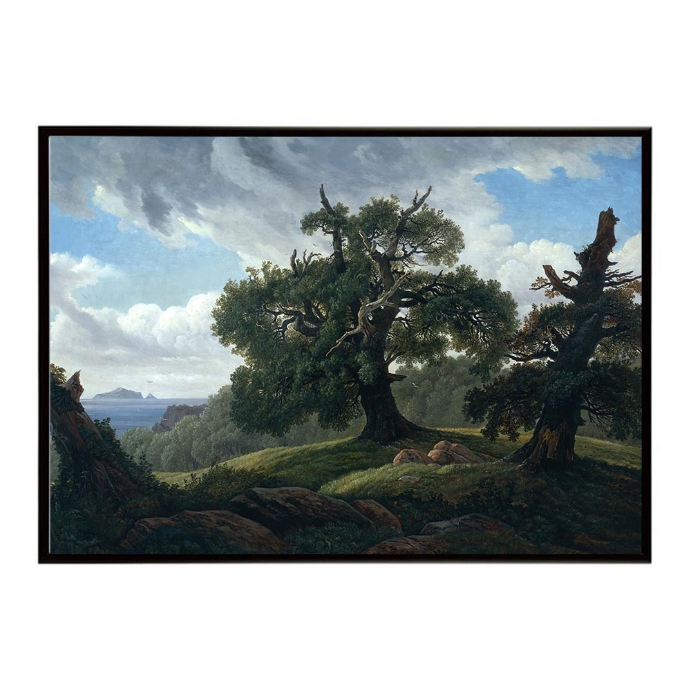 【作品名】Memory of a Wooded Island in the Baltic Sea(Oak trees by the Sea)【このポスターについて】バルト海に浮かぶ森の島の記憶を描いた作品です。海とオークの木の静けさが広がり...