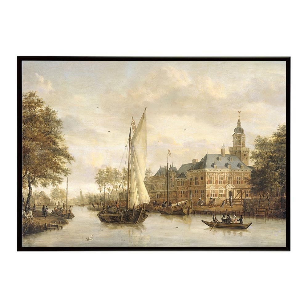 【作品名】Nijenrode Castle on the Vecht near Breukelen【このポスターについて】ブルークレン近郊のフェヒト川沿いにあるニーヤンローデ城を描いた作品です。歴史的な城の姿が際立ちます。【EFPIのポスタ...