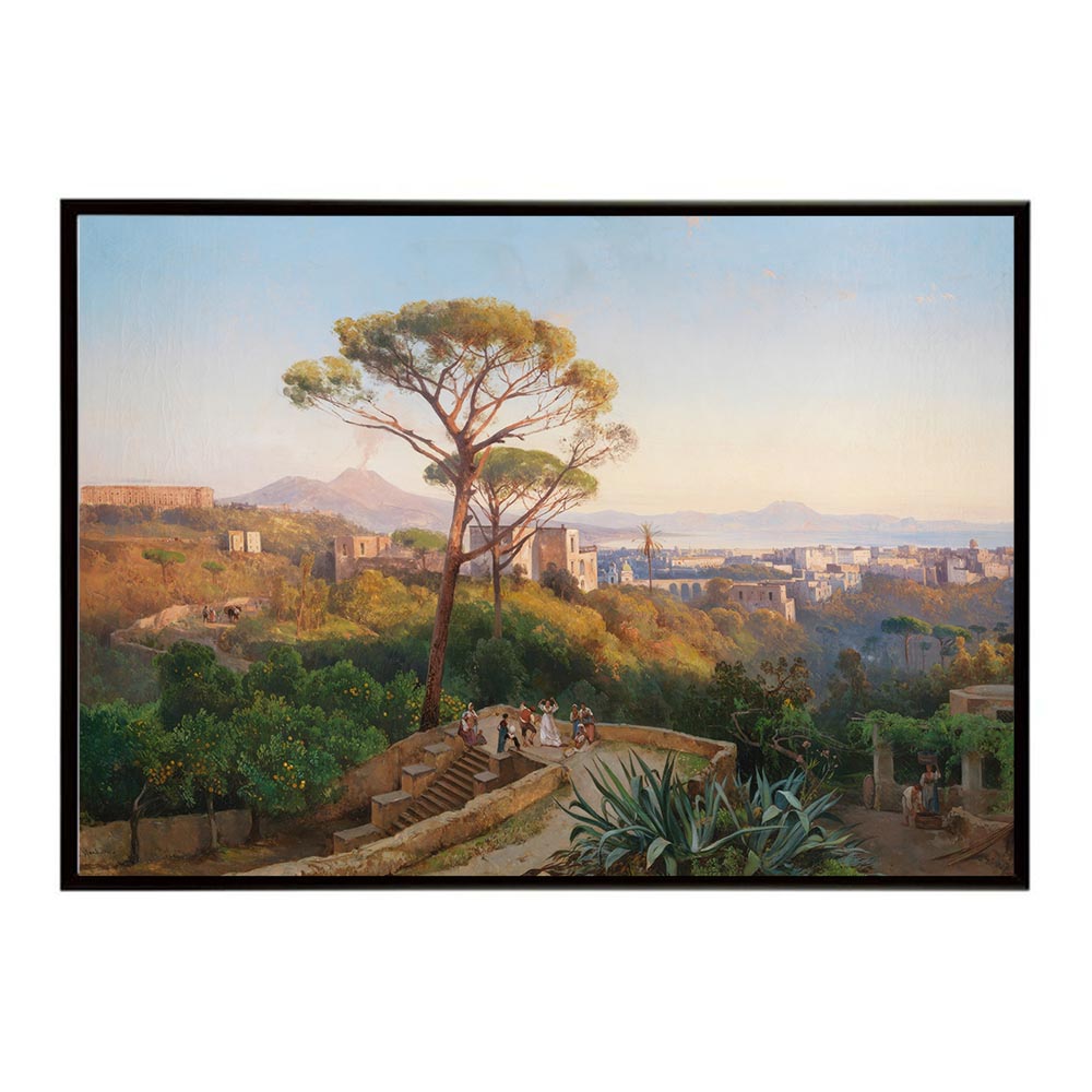 【作品名】Panorama of Naples with Capodimonte and Mount Vesuvius in the distance【このポスターについて】カポディモンテと遠くにヴェスヴィオ火山を望むナポリのパノラマ風景を...