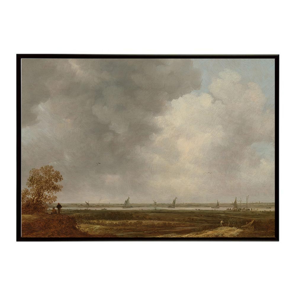 【作品名】Panoramic View of a River with Low-lying Meadows【このポスターについて】低地の草原と川のパノラマ風景を描いた作品です。自然の穏やかな美しさが感じられます。【EFPIのポスターについて...