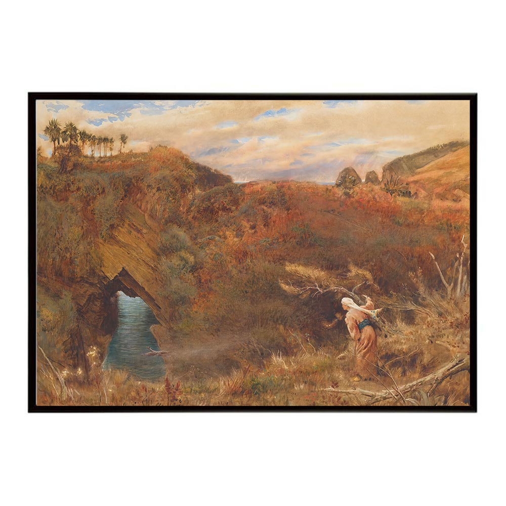 【作品名】Prince Camaralzaman watching the robber of the Talisman【このポスターについて】タリスマンの盗賊を見守るカマラルザマン王子を描いた作品です。物語の一場面がドラマチックに表現され...