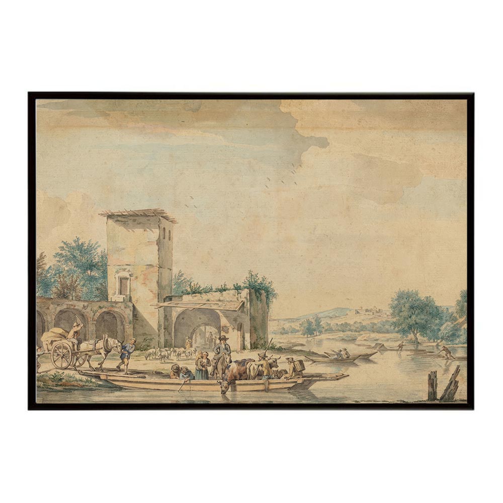 【作品名】River Landscape with a Ferry Boat【このポスターについて】渡し船が行き交う川の風景を描いた作品です。人々の日常が感じられます。【EFPIのポスターについて】 ポスター専門店の提案力が自慢です。取扱数...