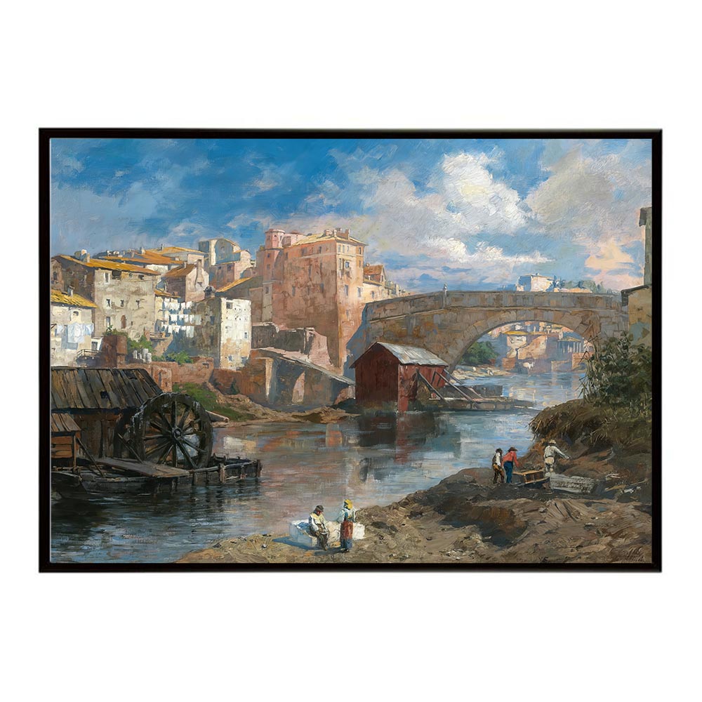【作品名】Rome Scene on the Tiber【このポスターについて】ティベリス川沿いのローマの風景を描いた作品です。川と都市が調和しています。【EFPIのポスターについて】 ポスター専門店の提案力が自慢です。取扱数は業界一を目指...
