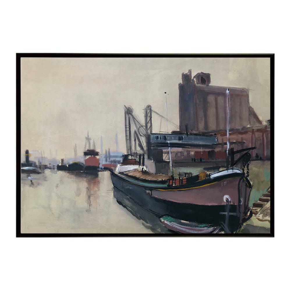 【作品名】Schiffe im Hamburger Hafen【このポスターについて】ハンブルク港の船を描いた作品です。都市と港の活気が広がります。【EFPIのポスターについて】 ポスター専門店の提案力が自慢です。取扱数は業界一を目指してい...