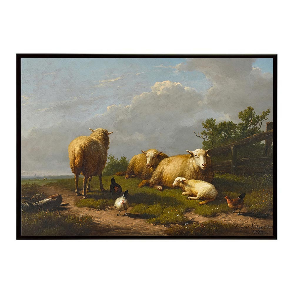 【作品名】Sheep and Chicken in a Landscape【このポスターについて】風景の中の羊と鶏を描いた作品です。農村の日常が感じられます。【EFPIのポスターについて】 ポスター専門店の提案力が自慢です。取扱数は業界一を...