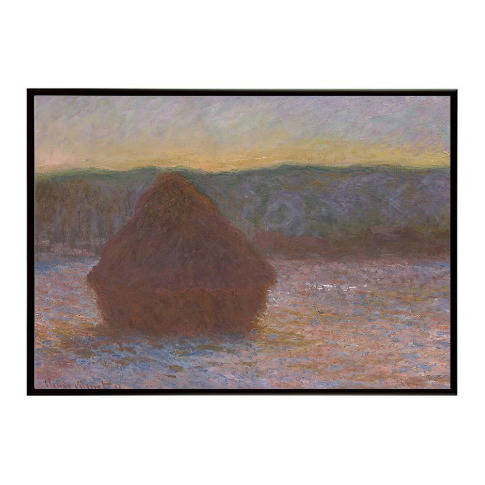 【作品名】Stack of Wheat (Thaw Sunset)【このポスターについて】解けかけの雪の中にある小麦の山を描いた作品です。夕日の光が印象的です。【EFPIのポスターについて】 ポスター専門店の提案力が自慢です。取扱数は業界一...