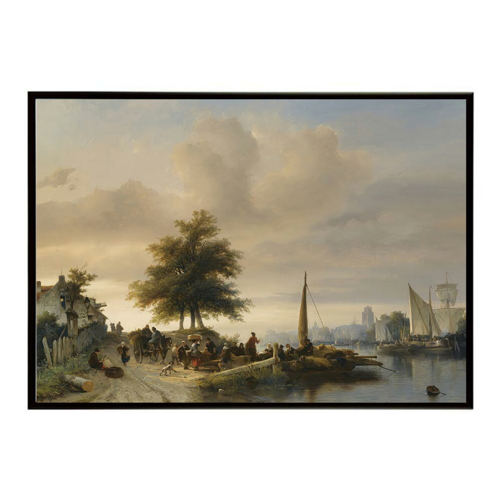 【作品名】The Ferry On The Maas?Near Dordrecht【このポスターについて】ドルトレヒト近くのマース川のフェリーを描いた作品です。川の上を行き交うフェリーの風景が描かれています。【EFPIのポスターについて】 ...