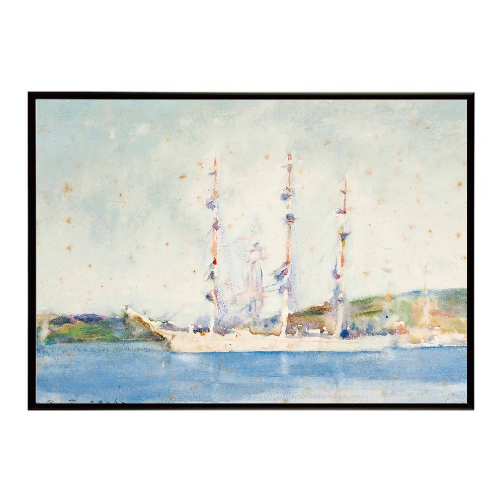 【このポスターについて】 風格あるウィンドジャマーが静かに停泊しているシーンを描いたポスターです。船舶の美しさと静かな海の風景が、エレガントなインテリアを引き立てます。海や航海を愛する方にぴったりの一枚です。 【EFPIのポスターについて】...