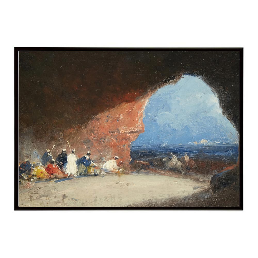 【このポスターについて】「Arabs in a Cave by the Sea」は、海辺の洞窟で過ごすアラブ人の姿を描いた作品です。自然の静けさと人々の穏やかな生活が調和したこのポスターは、インテリアに落ち着いた雰囲気をもたらします。【EF...