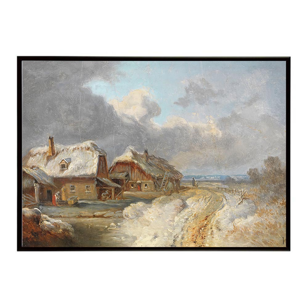 【このポスターについて】冬のフォルステンリードの家々を描いたポスターです。冬の冷たさと静寂を感じさせるこの作品は、室内に季節の雰囲気を加えます。デジタルリマスターされたこの作品は、温かみのあるインテリアスタイルにぴったりの選択です。【EFP...