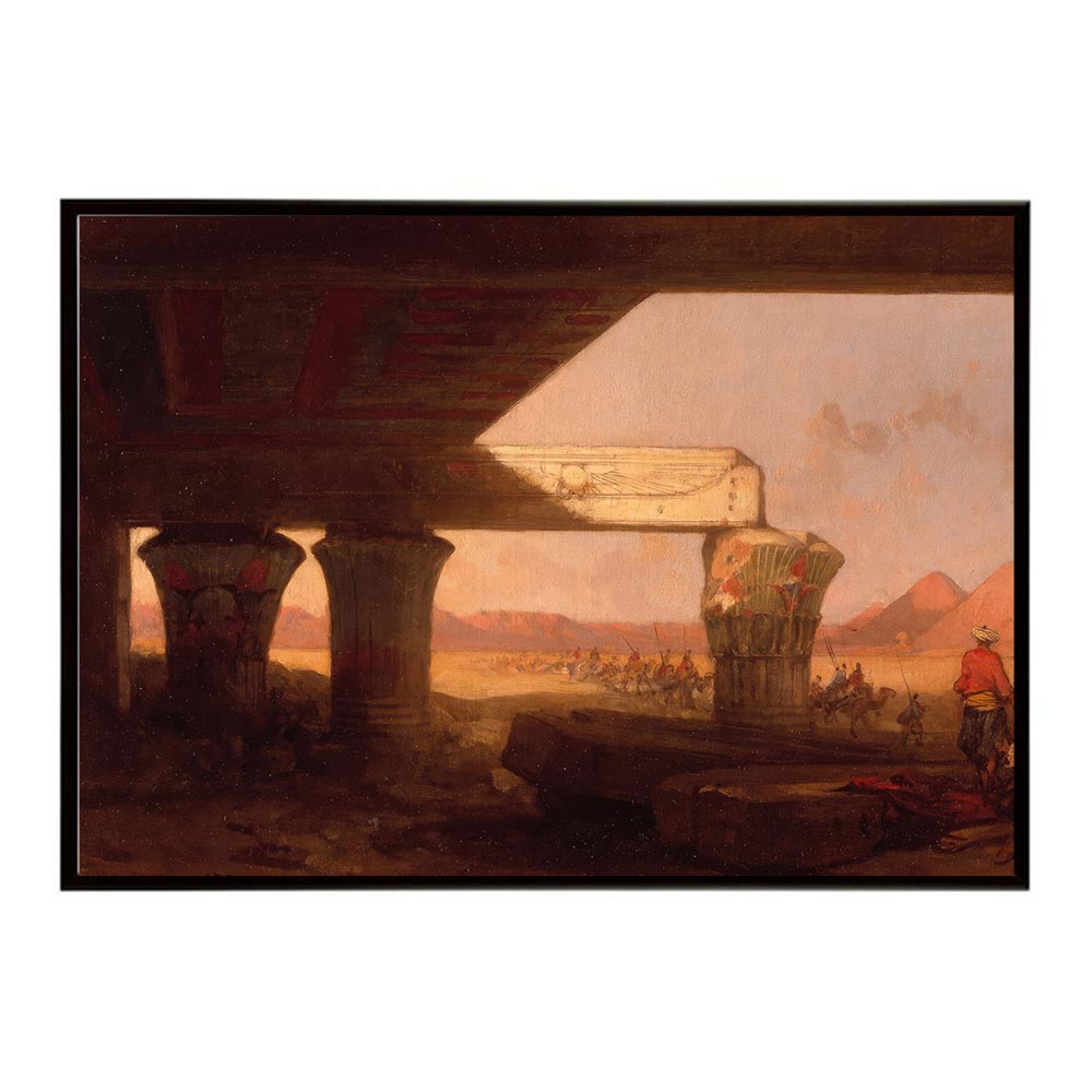 【このポスターについて】遠くにピラミッドが見えるエジプトの風景を描いたこのポスターは、古代エジプトの神秘と壮大さを感じさせます。インテリアにエキゾチックな魅力と歴史の深さをもたらし、リビングルームや書斎に最適です。デジタルリマスターされたこ...