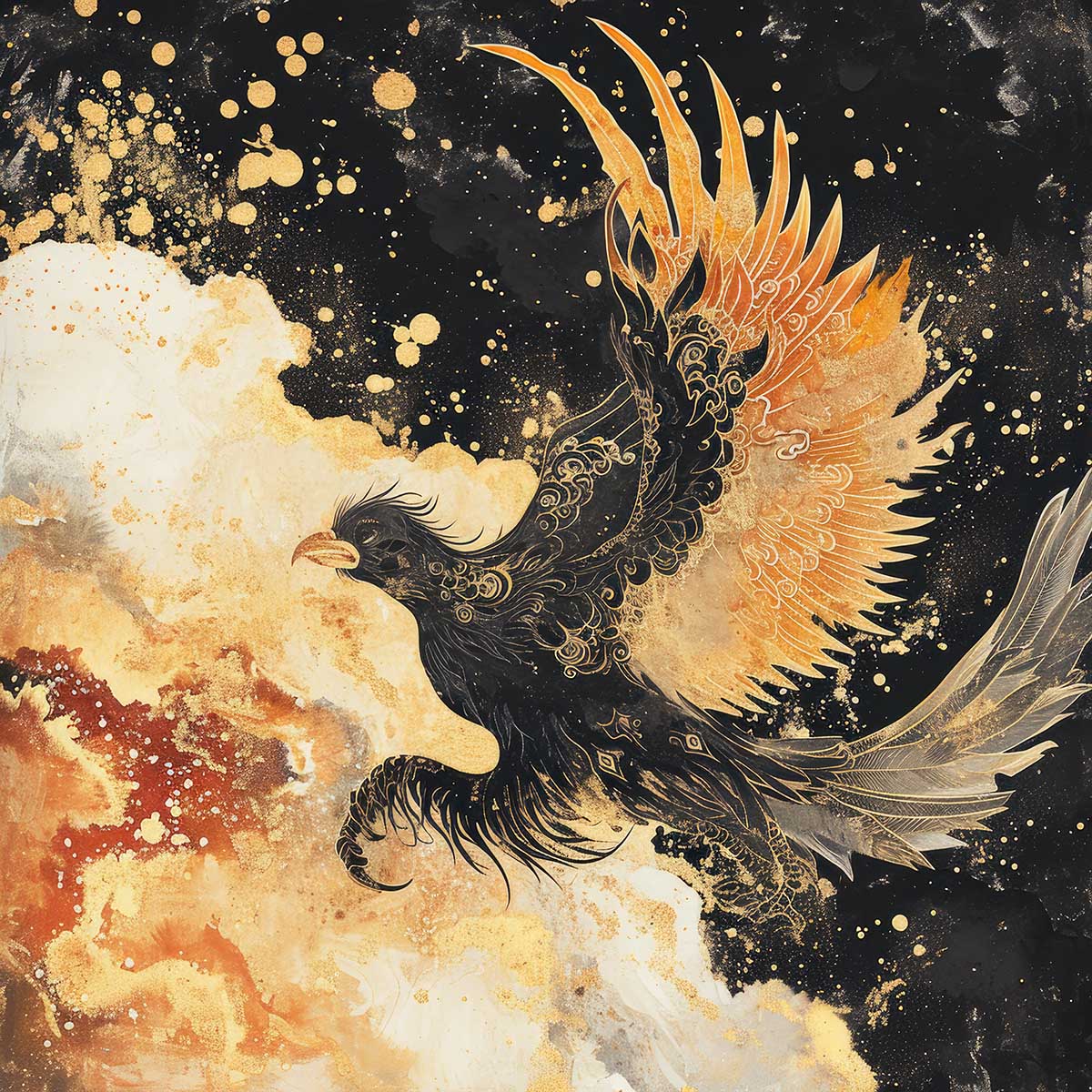 【このポスターについて】 伝説の鳳凰、またはフェニックスを題材にしたこの豪華なポスターは、まさに運気を高めるデザインの代表作。正方形の構成は、バランスと調和を象徴し、掛け軸風のデザインが伝統的な浮世絵のタッチを現代のインテリアに融合させてい...