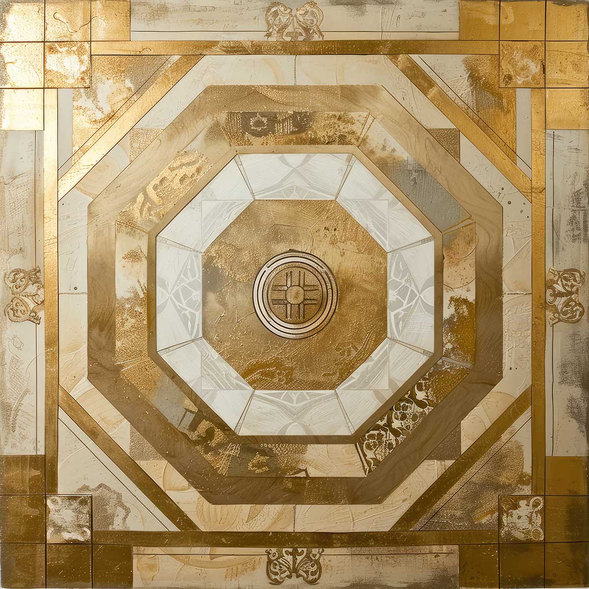 【このポスターについて】 風水における調和とエネルギーのバランスを考慮したこの八角形のデザインアイテムは、お部屋にポジティブな気をもたらし、環境を整える力があるとされています。八角形は「八卦」を連想させ、無限の可能性と持続する変化を示唆して...