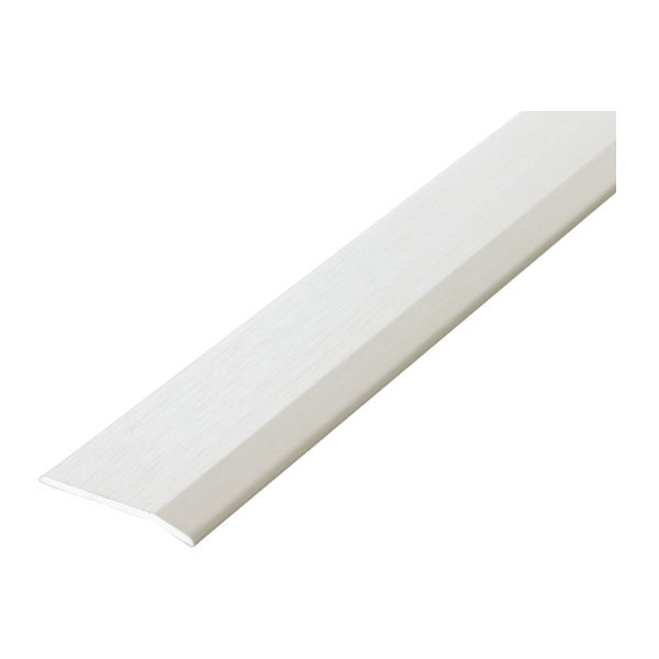 質感のあるフィルムを貼ったへの字押え アルミ製（A6063S-T5) ホワイトオーク仕上げ（ポリエステルフィルム） 1/2定尺：2000mm 穴無 ※1/2定尺は、定尺品を1/2にカットしている為、 表記サイズより短くなります。●沖縄県、北...