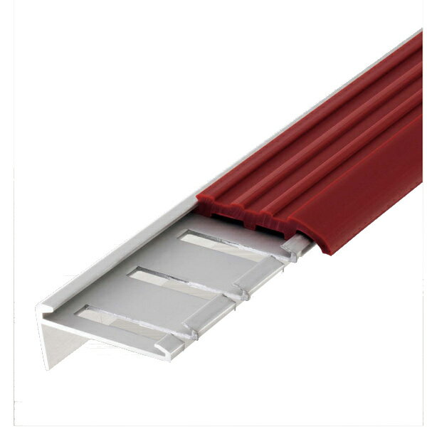 シルバー 穴あけ加工済み（80ピッチ） 定尺：2000mm（有効1800mm） アール用切込み加工品 使用目安：半径1500R以上 ※定尺販売 ※アシステップは完全に危険を除去するものではありませんので、歩行の際は十分ご注意ください。 ※ア...