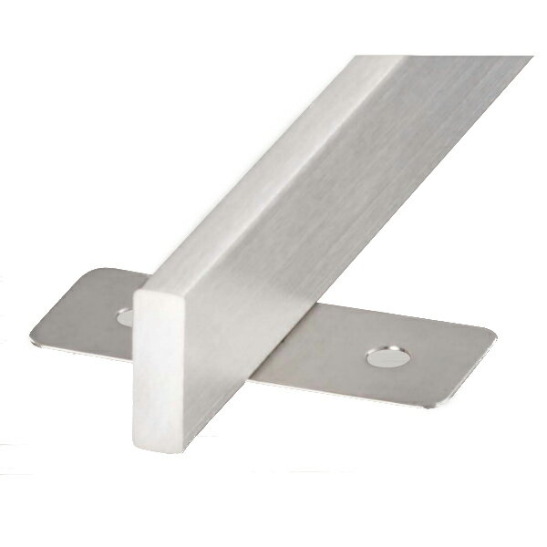 板付き溶接（両面） ヘアライン仕上げ 定尺：2000mm ※定尺販売 ※板8枚付き 別注にて曲げ加工可能です。（要納期） 最小500R以上で別途お見積りいたします。 ※下地への墨打ち後、墨ラインに合わせて取付けてください。●沖縄県、北海道、...