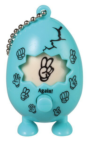 ボタン1つで簡単じゃんけん グー・チョキ・パー以外の隠して手があります！それが出たら絶対勝利！ 商品サイズ（単位mm)：35×40×60mm セット内容：本体のみ 重量（g）：13.4 材質：ABS 包装形態：袋入り 包装サイズ：80×90...