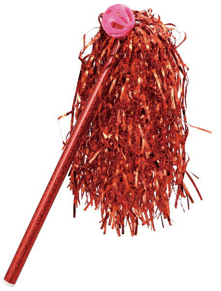 鈴、ポンポン付の棒で、音も見た目も華やかに振るとリンリン音が鳴る！ サイズ：約350×70mm、房約200mm セット内容：本体×1 重量：35g 材質：PET、PP 包装形態：OPP袋 包装サイズ：350×75×40mm 生産国：中国ケー...