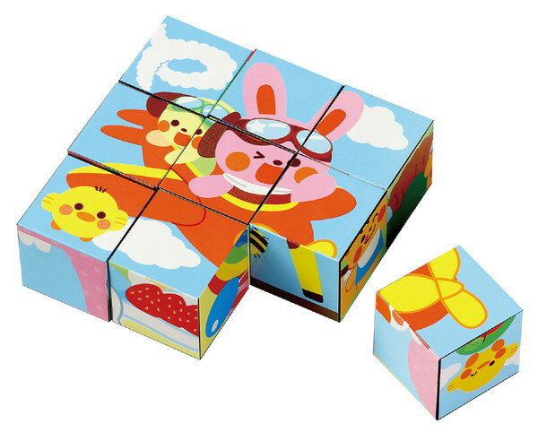 6種類の絵合わせが楽しめるキューブパズル！ 9ピース 商品サイズ（単位mm)：キューブサイズ：35×35mm セット内容：本体×1 重量（g）：90g 材質：PP 包装形態：OPP袋 包装サイズ：110x110x35mm 販売単位：個 生産...