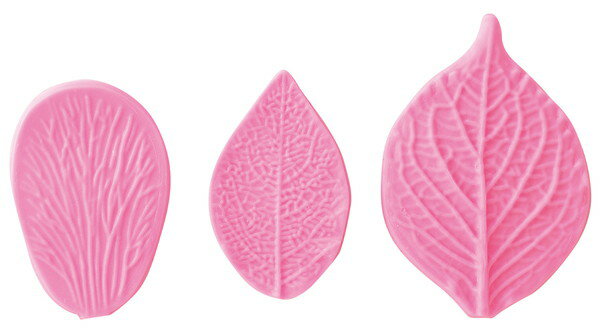 ねんど花づくりの必需品！葉脈の跡を簡単につけられる！ 商品サイズ（単位mm)：150×6mm、120×50mm、100×65mm、75×45mm、75×50mm セット内容：本体×5種 重量（g）：100g 材質：シリコン 包装形態：OPP...