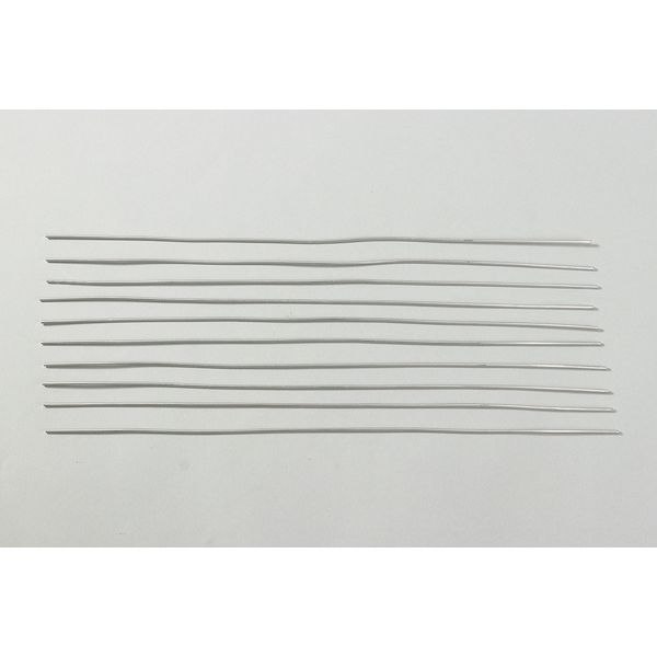 工作やクラフト素材として！ 商品サイズ（単位mm)：φ2.5×400mm セット内容：本体×10本組 重量（g）：55g 材質：アルミ 包装形態：袋 包装サイズ：405x65x5mm 販売単位：セット 生産国：国内セット品 箱の場合の入数：...