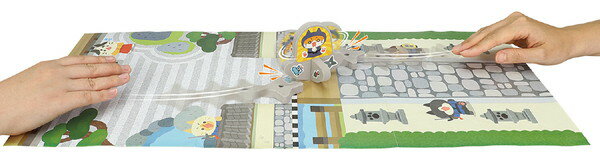 手裏剣を飛ばしてじょうずにニャンジャを動かそう！ 1〜2人用 商品サイズ（単位mm)：台紙:297×630mm、EVAシート:180×140×10mm、シール:100×100mm セット内容：本体×1 重量（g）：25g 材質：EVA、紙 ...