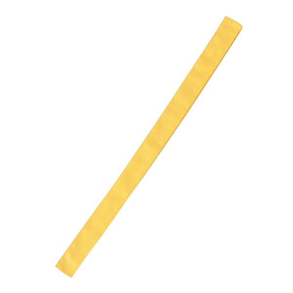 イメージカラーに合わせて一致団結！ 商品サイズ（単位mm)：巾約40mm×1.1m 1個重量（g）：145 材質：綿100% 包装形態：袋 包装サイズ：W110×H45×D310 販売単位：セット 本体色：黄 箱の場合の入数：50関連商品 ...