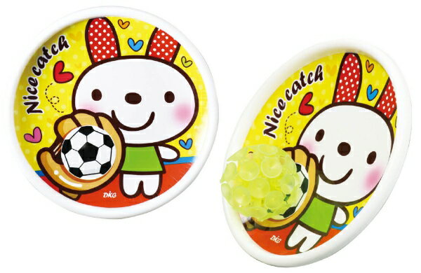 商品説明：吸盤のボールがミットにぴったんこ！ミット2枚とボールのセット 商品サイズ：ミット：φ180mm、ボール：φ55mm 材質：ミット：PP、ボール：PVC 包装形態：PP袋入