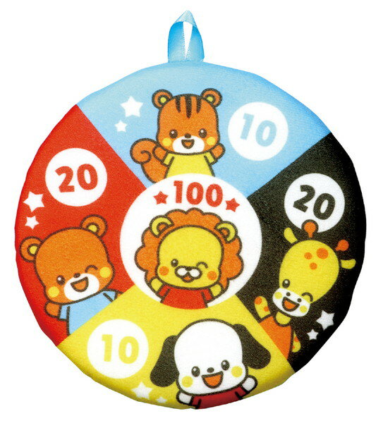 壁にかけたり手に持って遊べるダーツ！ 持ち手付！ 商品サイズ（単位mm)：的：φ180×25mm セット内容：本体×1、ボール×2 1個重量（g）：12 材質：ポリエステル、他 1個包装形態：袋入り 包装サイズ（横×高さ×奥行）mm：W0×...