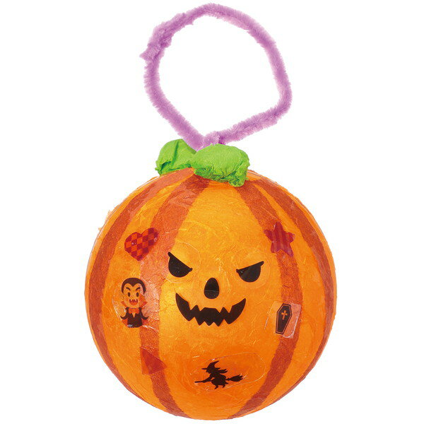 ハロウィンにぴったり！作って飾って楽しいハロウィンかぼちゃランタン！ 7色に光るLEDライト付きで、暗闇でも幻想的に輝くハロウィンランタンがつくれる工作キットです。 おはながみを自分で切ったりちぎったりすることでオリジナルかぼちゃのランタン...