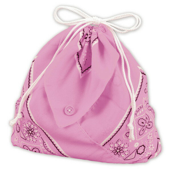 手縫いの練習にぴったり！初心者でも安心して楽しめるバンダナ巾着キット！ バンダナでつくる、マチ付き巾着の手芸キットです。 布をカットする必要がなく、すぐに作り始められるので初心者さんにも安心。 製作時間の目安は約2〜3時間です。 ボタン付け...