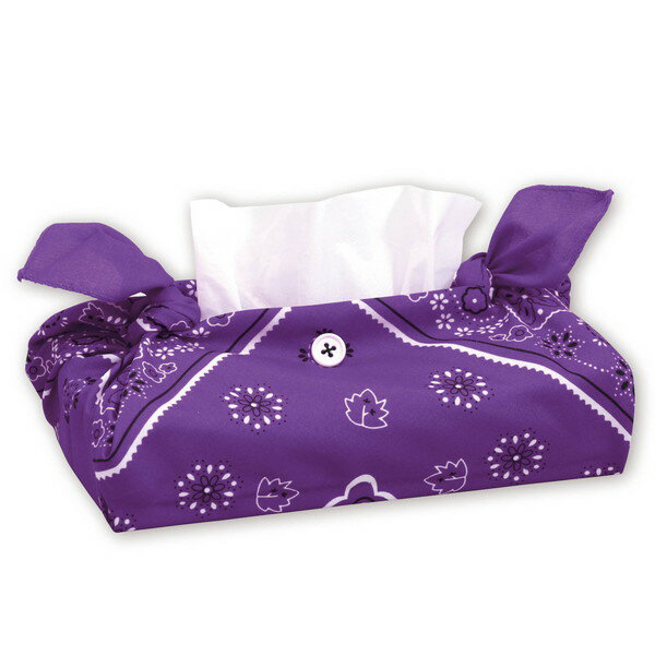 ティッシュボックスが一気にオシャレに！バンダナで作る手作りカバーキット！ バンダナでつくる、ティッシュボックスカバーの手芸キットです。 布をカットする必要がなく、すぐに作り始められるので初心者さんにも安心。 製作時間は約2〜4時間が目安です...