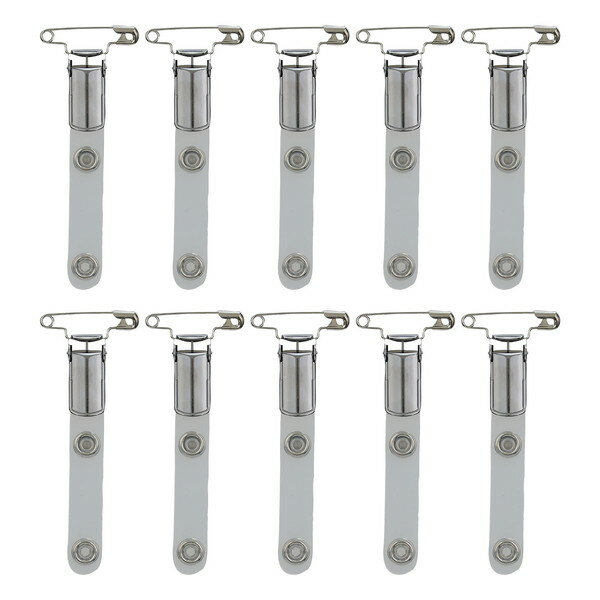 ピン付きでしっかり固定！多様な名札ケースに対応する万能クリップ！ ピン付きで衣服にしっかりと固定できる名札用クリップです。 バンドクリップ仕様で、さまざまな名札ケースと互換性があります。 会議、イベント、学校行事など幅広いシーンで活躍します...